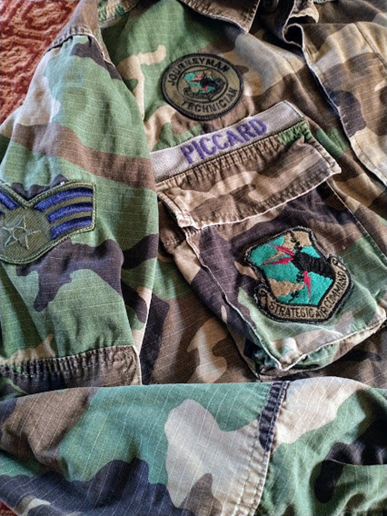 US Air Force SAC Uniform Camoflage Military Issue Jacket - Etsy