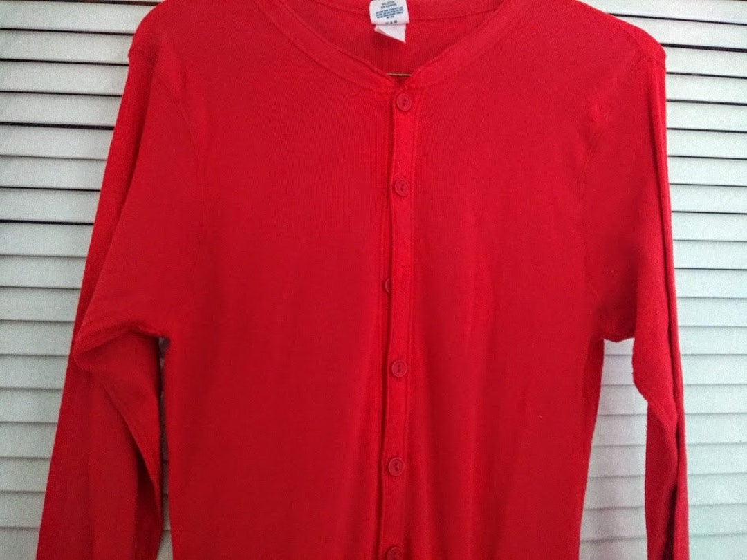 Red Long Johns Classic Vintage Union Suit Long Underwear - Etsy