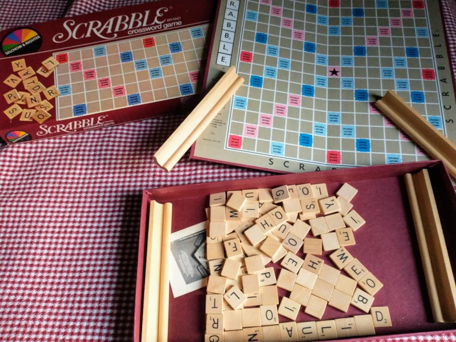 Vintage Classic Scrabble Game Game in original box 1982 | Etsy