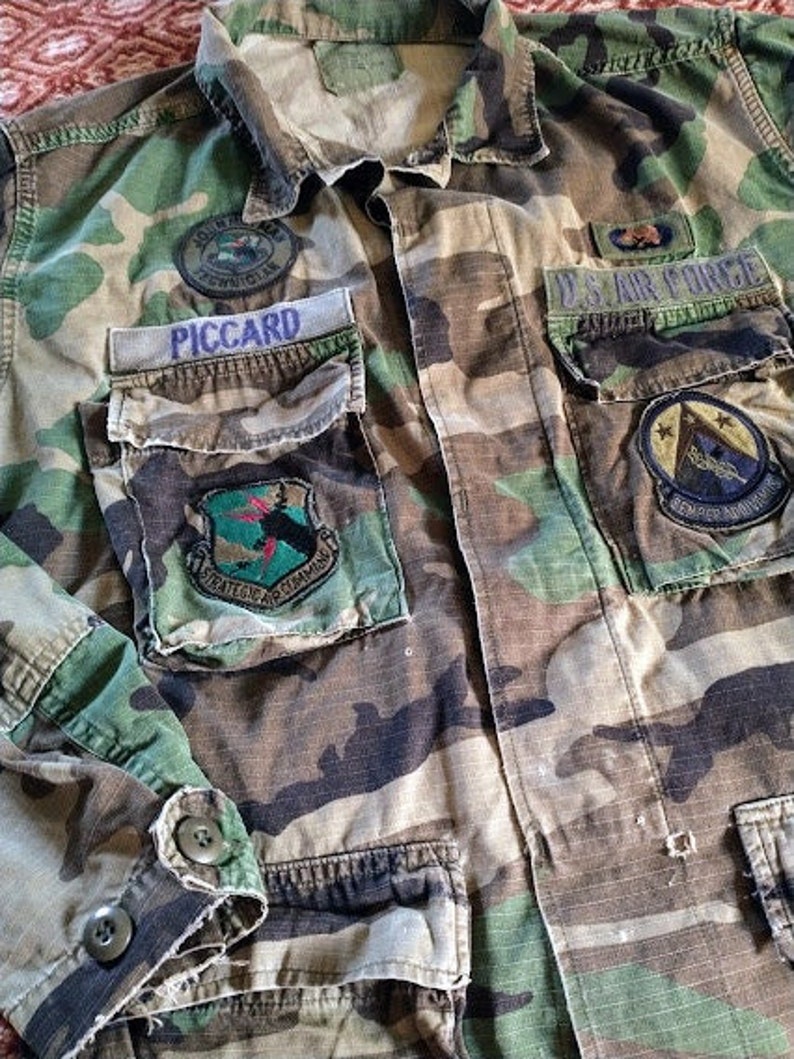 US Air Force SAC Uniform Camoflage Military Issue Jacket - Etsy