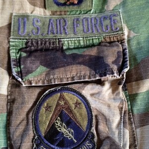 US Air Force SAC Uniform - Camoflage Military Issue Jacket - Multiple ...
