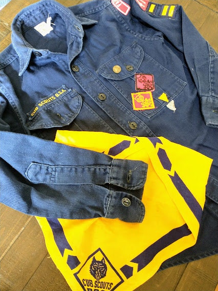 SALE !! 1950s Cub** Scout Uniform - 3 Piece Uniform Shirt / Neckerchief ...