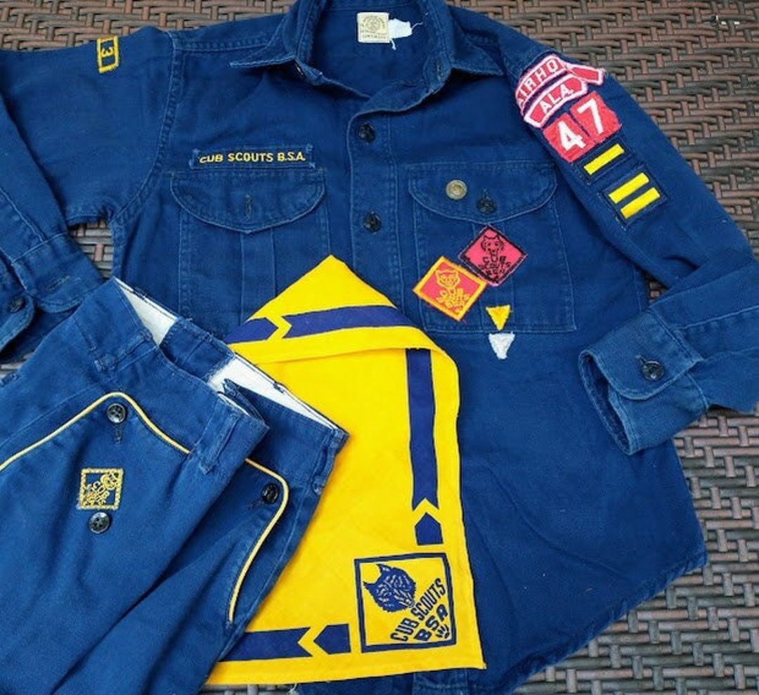 SALE !! 1950s Cub** Scout Uniform - 3 Piece Uniform Shirt / Neckerchief ...