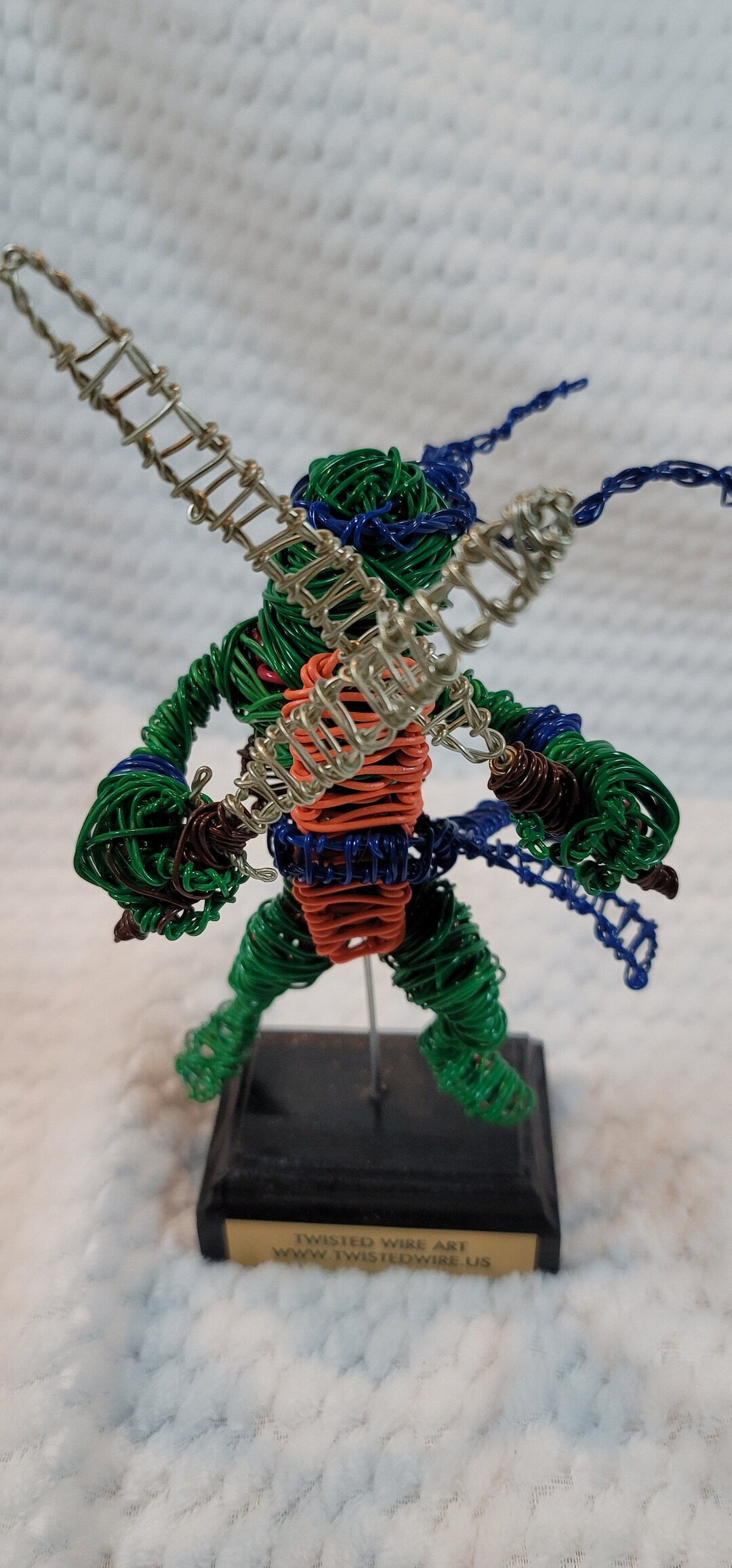 Leonardo Wire Sculpture, TMNT, Ninja Turtle, Comicbook Art, Wire Art ...