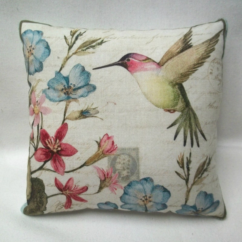 Hummingbird Pillow - Etsy