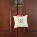 Christian Cross Ornament Flowers Ribbon Hanger Knob Pillow 2 3/4 X 3 1/ ...