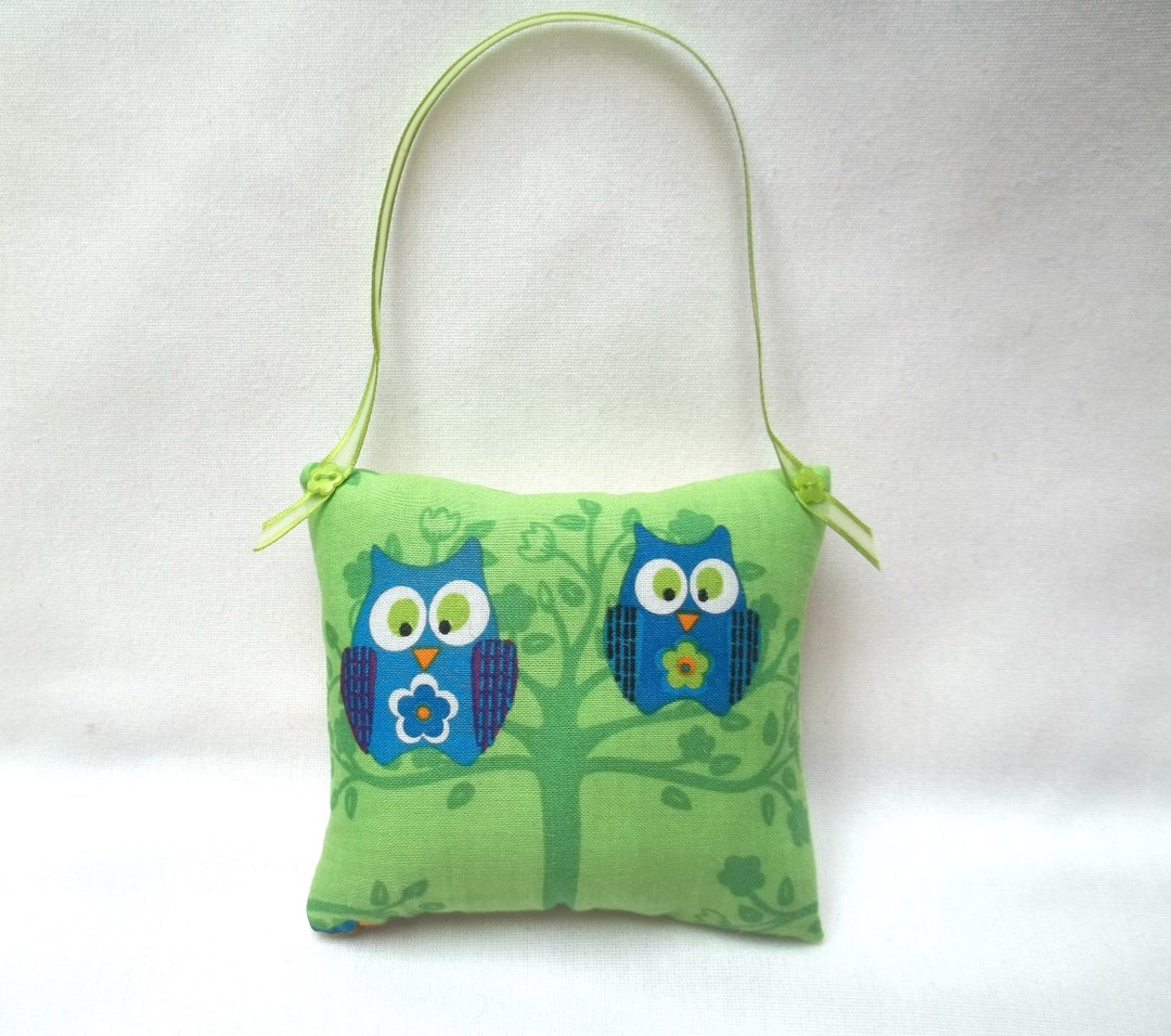 Owl Ornament Mini Pillow Home Decor Knob Decoration 3 3/4" X 4" - Etsy
