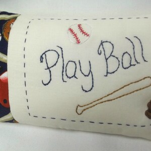 Baseball Mini Pillow, Embroidered, Play Ball, Sports, Athletic, Shelf ...