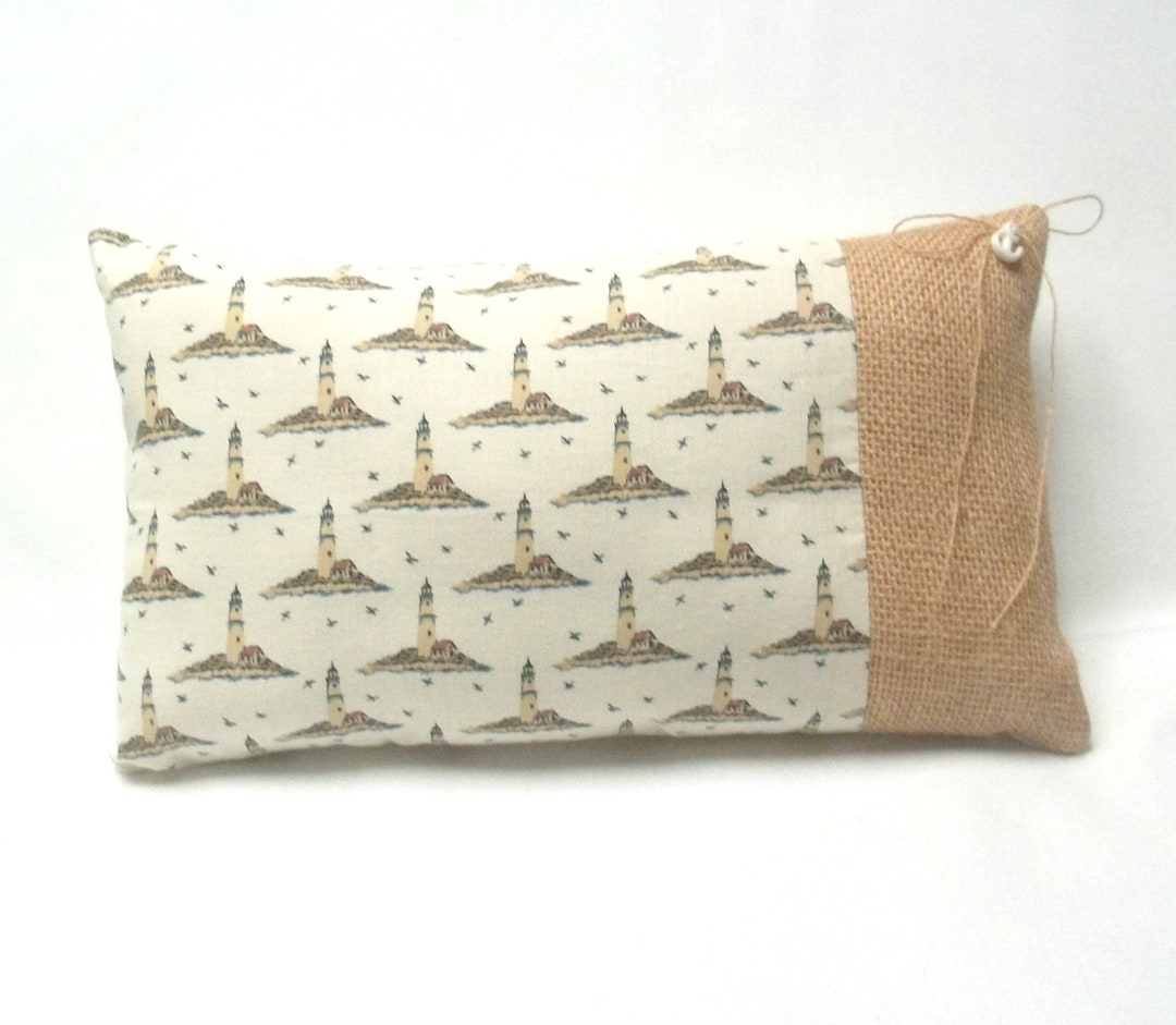 Lighthouse Pillow Nautical Beach Shore Beach House Decor 7 X 13 - Etsy