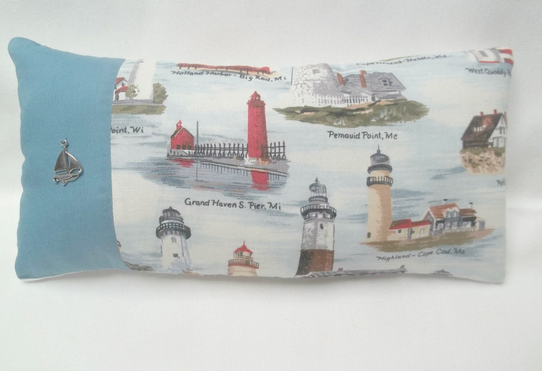 Lighthouses Nautical Mini Pillow Beach Shore Decor 5 1/2 - Etsy