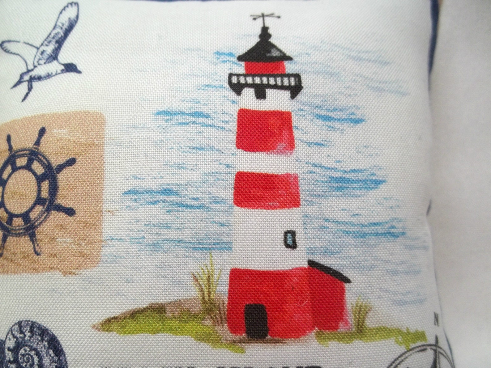 Nautical Lighthouse Mini Pillow Beach Decor Pillow Tuck 4 3/4 - Etsy