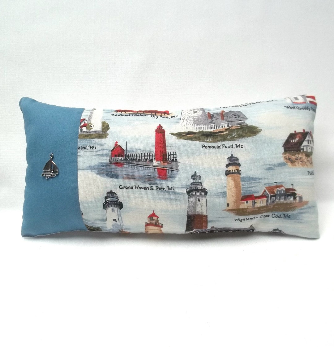 Lighthouses Nautical Mini Pillow, Beach, Shore Gift 5 1/2 X 11 1/2 - Etsy