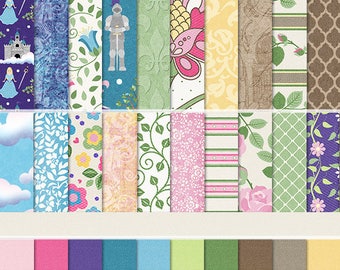 Digital Scrapbook Paper Pack, Cherry Blossom 12 X 12 Instant Download ...