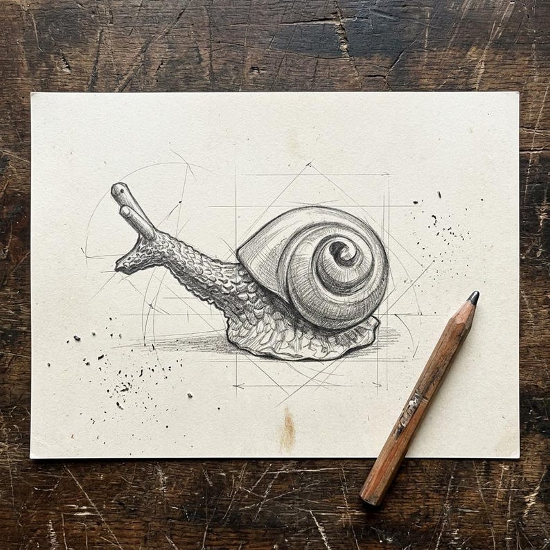Solid Brass Snail Figurine - Miniature Desk Ornament & Luxury Animal ...