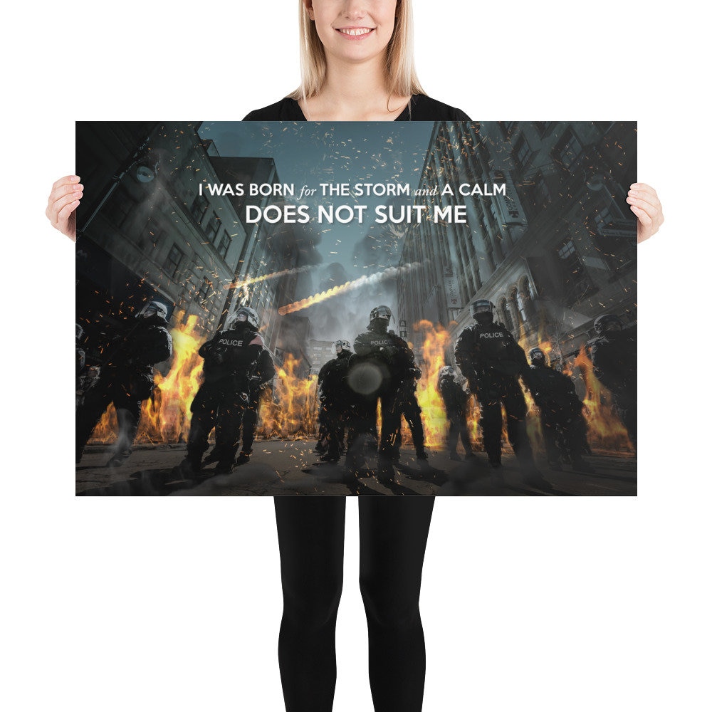 Riot Police Poster Motivational Art Officer Law Enforcement Fire ...