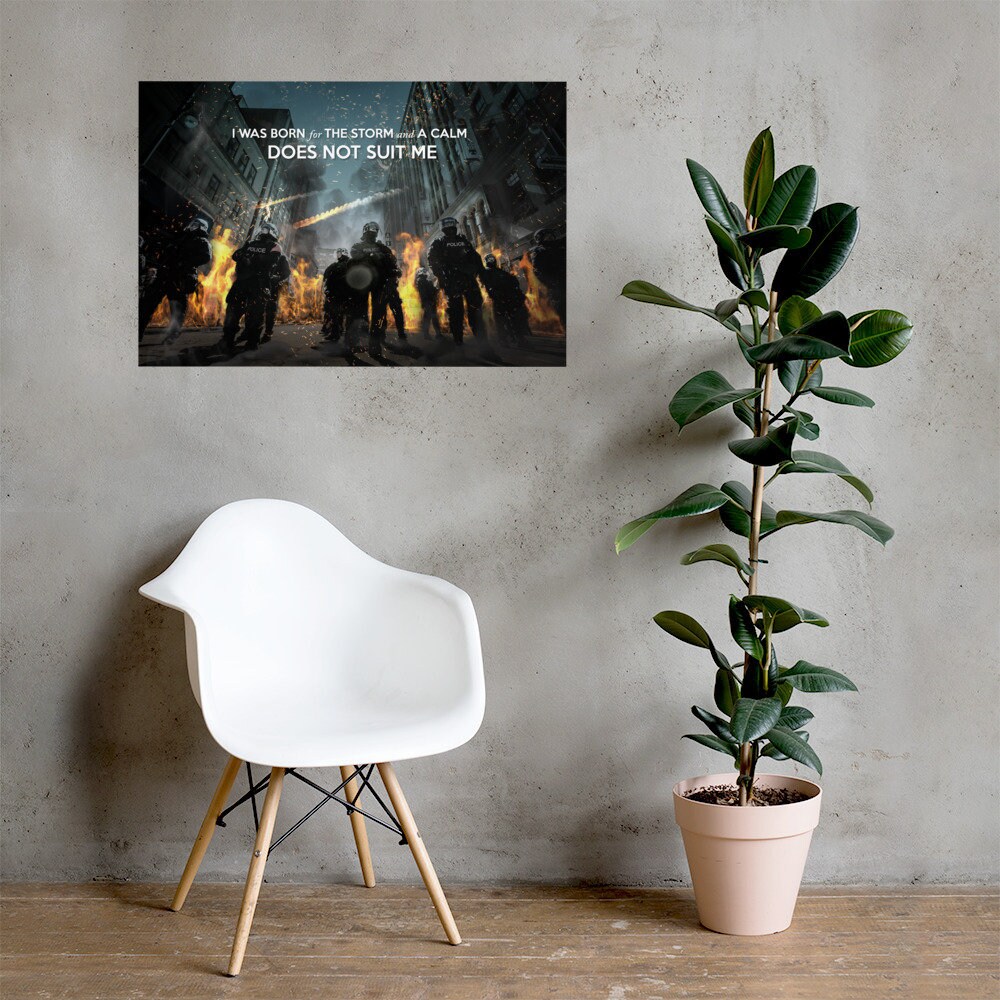 Riot Police Poster Motivational Art Officer Law Enforcement Fire ...