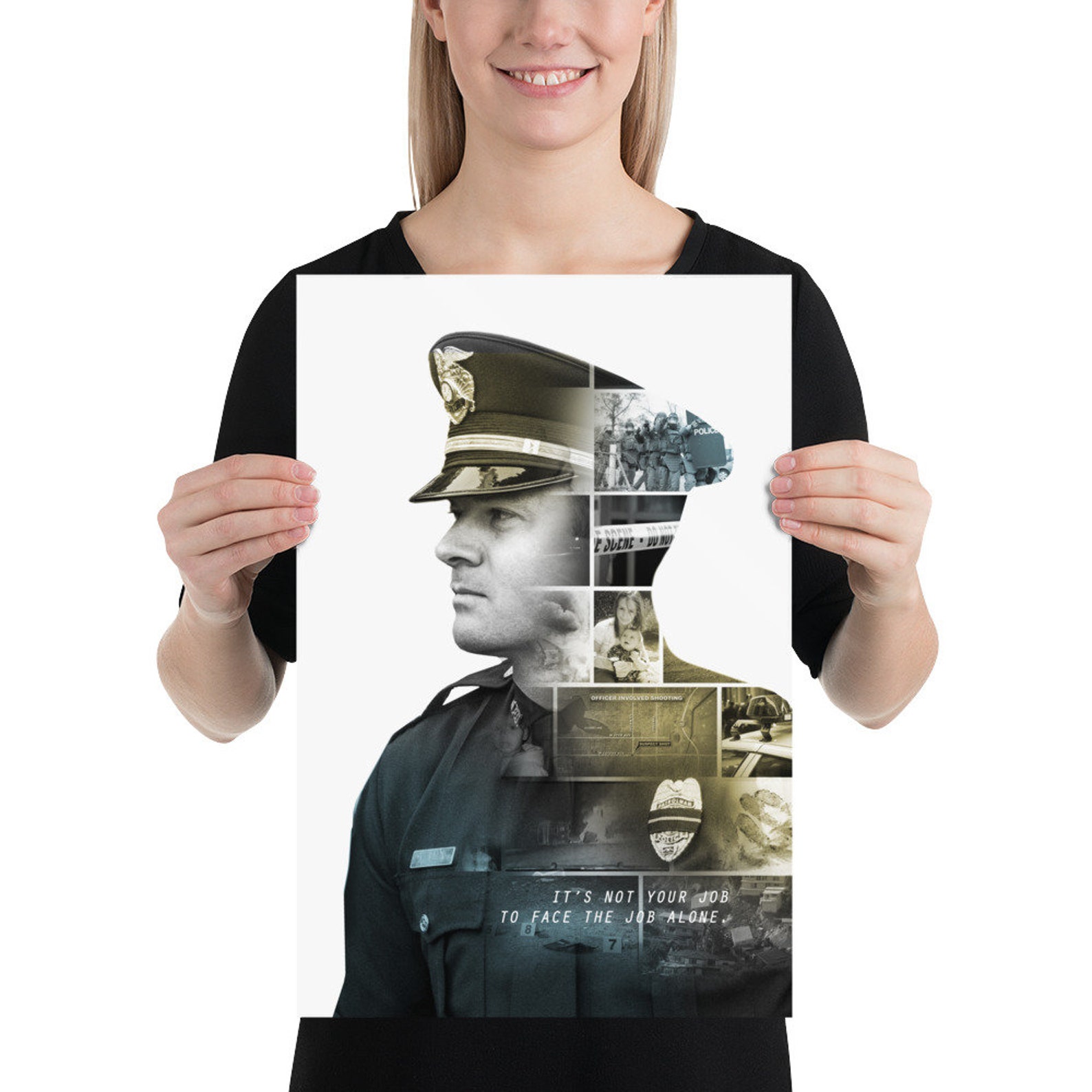 Police Peer Support Poster Art Officer Law Enforcement Stress PTSD ...