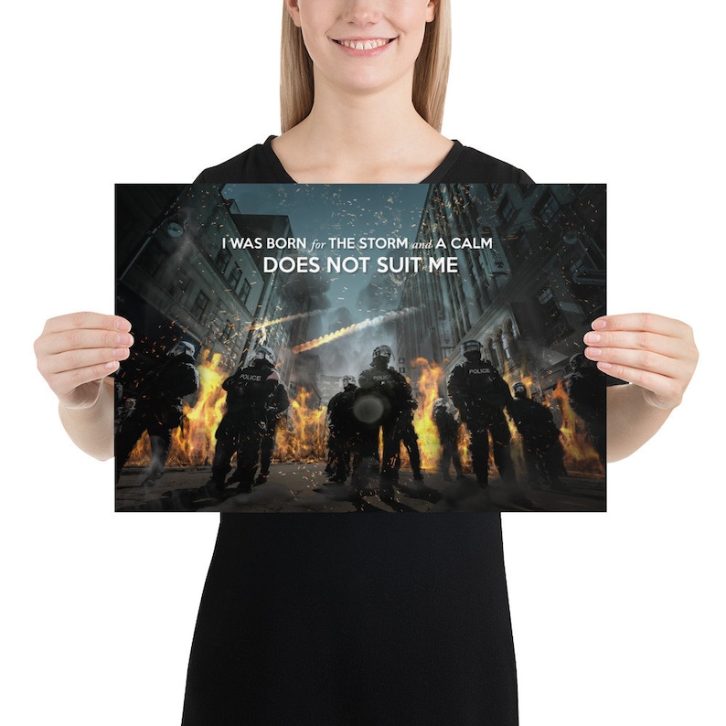 Riot Police Poster Motivational Art Officer Law Enforcement Fire ...