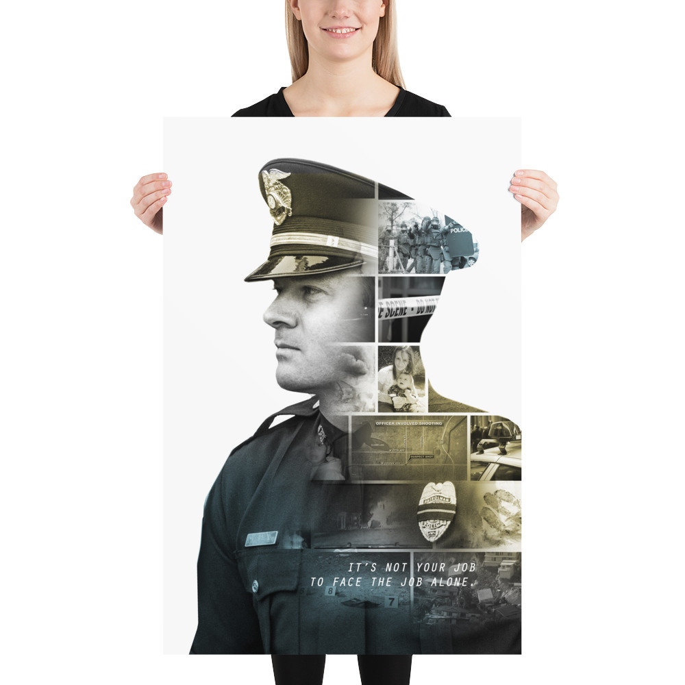 Police Peer Support Poster Art Officer Law Enforcement Stress PTSD ...