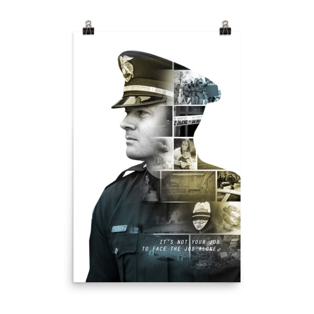 Police Peer Support Poster Art Officer Law Enforcement Stress PTSD ...
