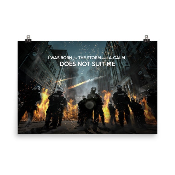 Riot Police Poster Motivational Art Officer Law Enforcement | Etsy