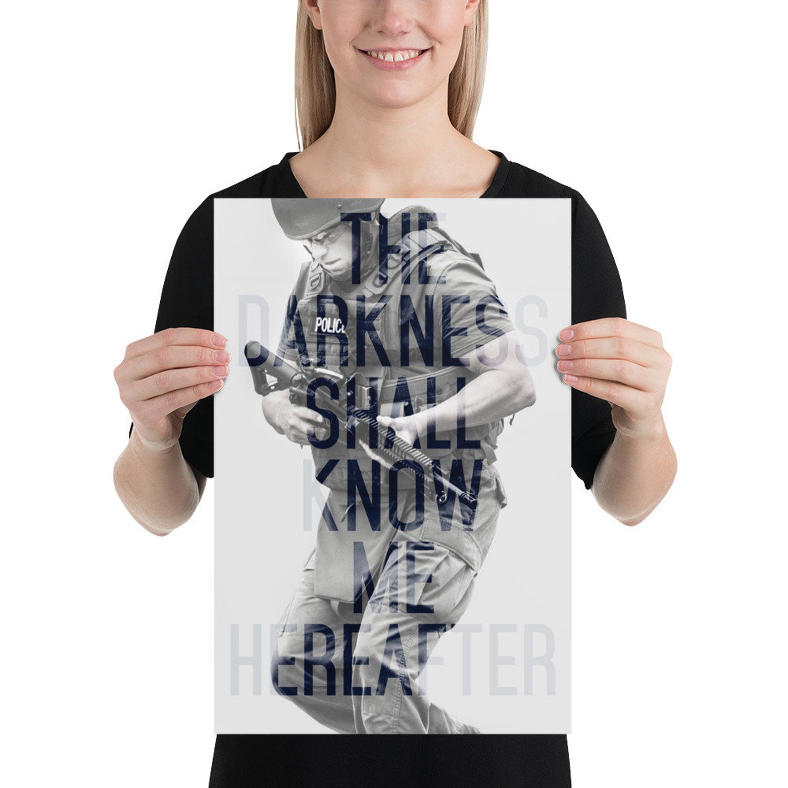 SWAT Police Poster Original Graphic Design Bold Lettering Badass ...