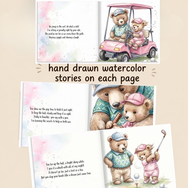 Personalized Daddy and Me Golf Storybook, Golf Gift for Dad, Custom ...