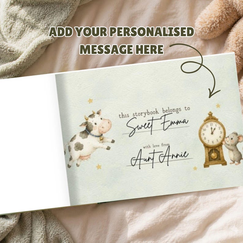 Personalized Baby Nursery Rhymes Storybook | Custom Name Keepsake for ...