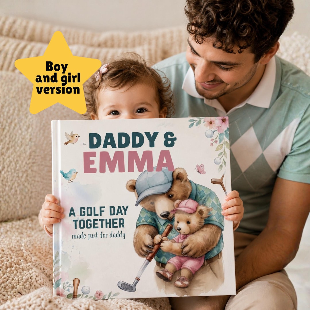 Personalized Daddy and Me Golf Storybook, Golf Gift for Dad, Custom ...