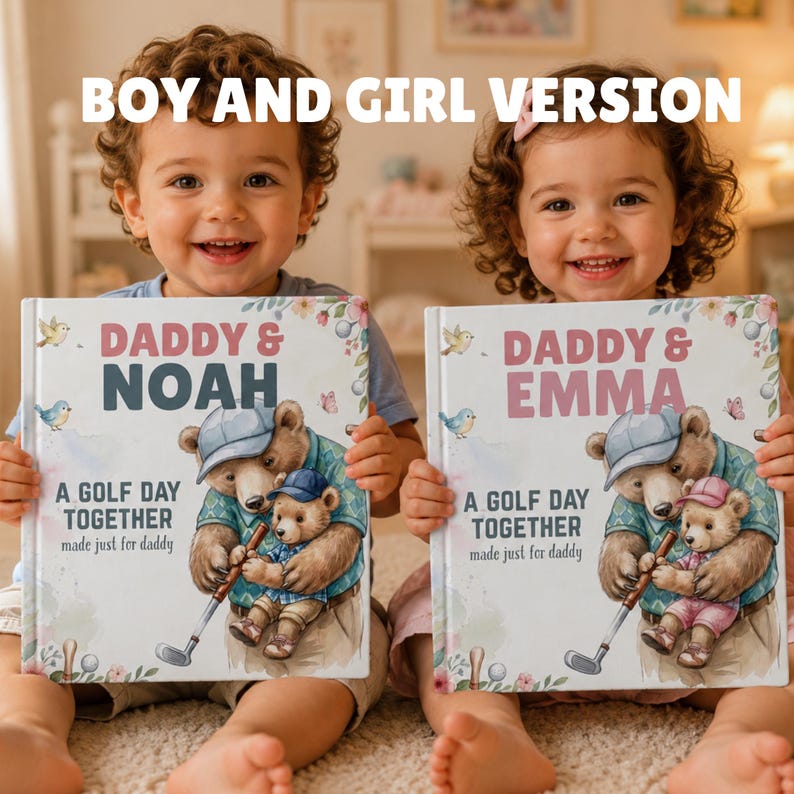 Personalized Daddy and Me Golf Storybook, Golf Gift for Dad, Custom ...