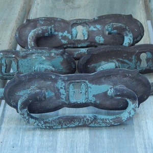 Distressed Metal Keyhole Decorative Drawer Pull - Etsy