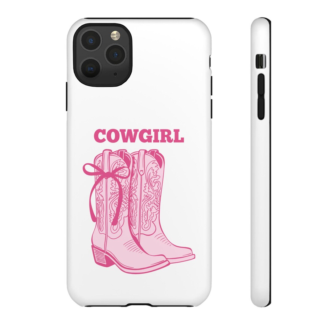 Pink Cowboy Boots Cowgirl Phone Case | iPhone Protective Case - Etsy