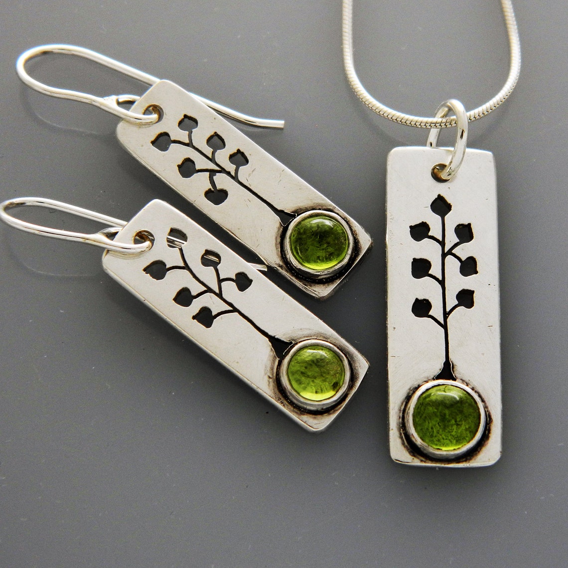Silver Jewelry Handmade Silver Tree Earrings Nature Jewelry - Etsy