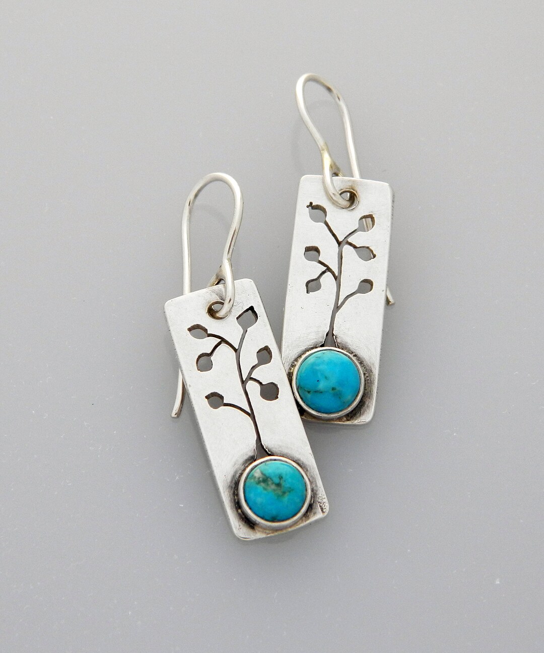 Silver Jewelry, Handmade Silver Tree Earrings, Nature Jewelry With ...