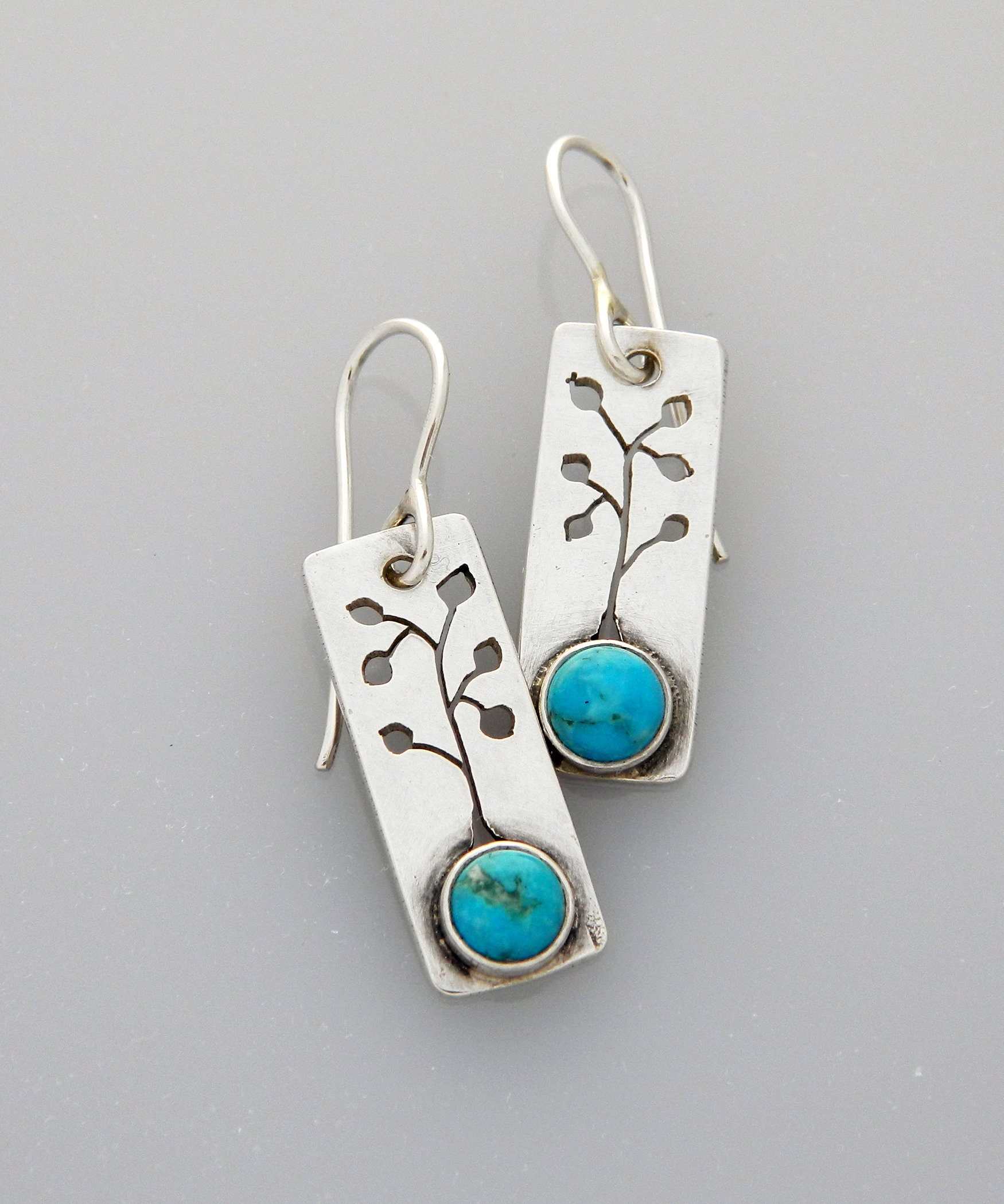 Silver Jewelry, Handmade Silver Tree Earrings, Nature Jewelry With ...