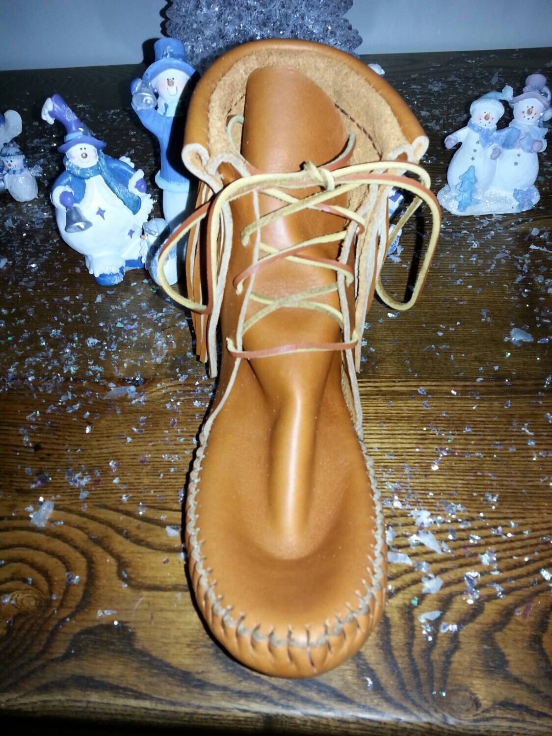 High Top Fringed Moccasin | Etsy