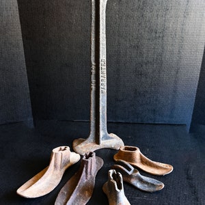 Antique Cobbler Anvil With 5 Child Shoe Lasts Big Boy Warranted - Etsy
