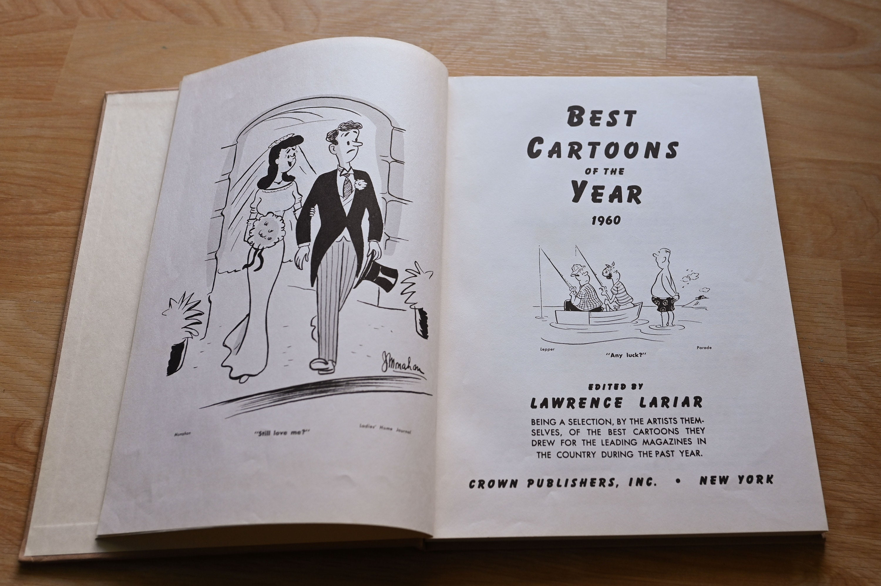 1960 Best Cartoons of the Year by Lawrence Lariar - Etsy