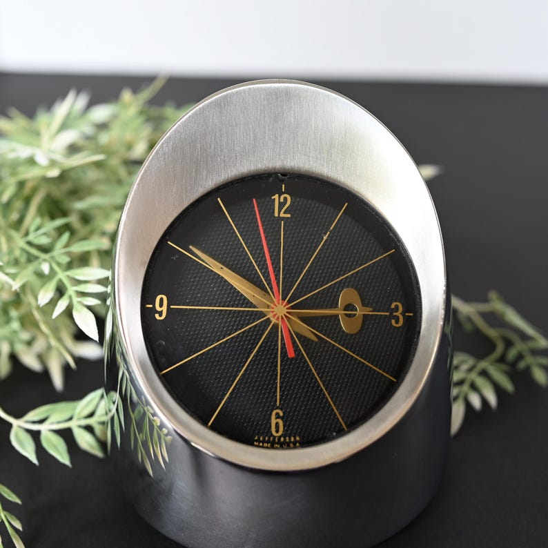 MCM Jefferson 500 Bullet Desk Clock - Works! - Etsy