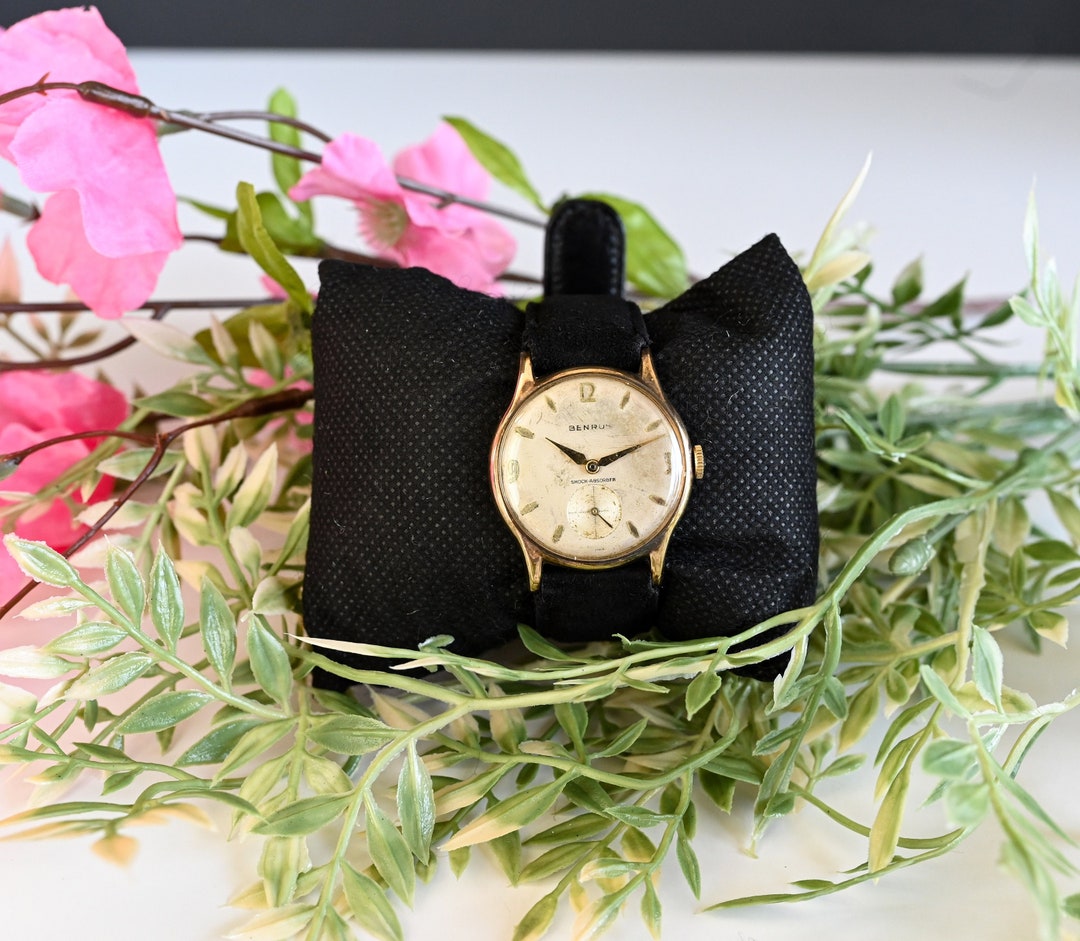 Vintage Benrus Shock Absorber Watch Gold Plate Swiss Made - Etsy