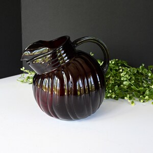 Royal Ruby Tilt Ball Pitcher Red Depression Glass - Etsy