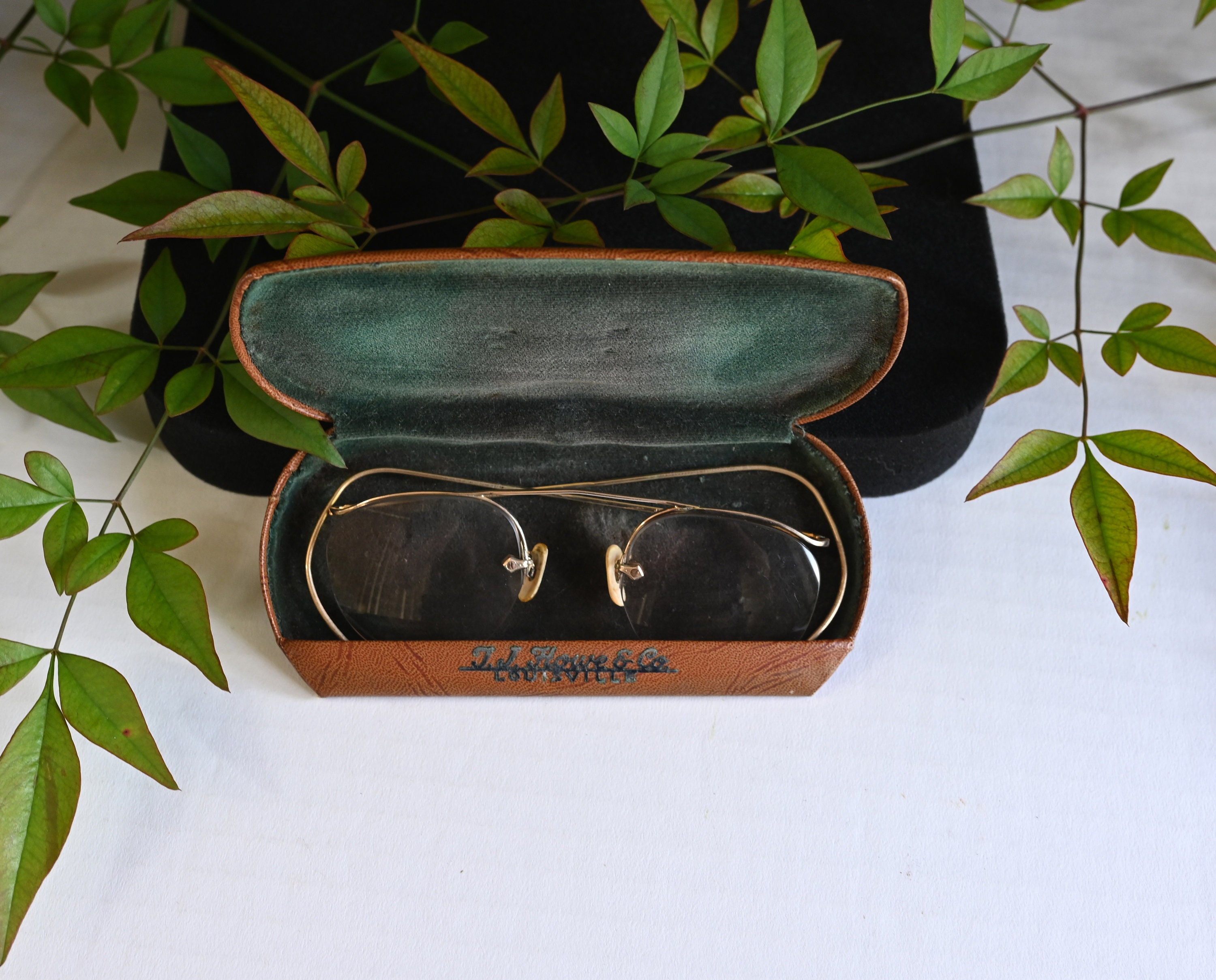 Vintage Bifocal 12K Gold Wire Rim Round Eyeglasses With Case - Etsy