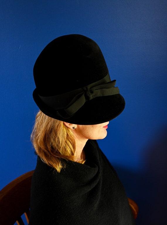 peachbloom velour vintage hat - Gem