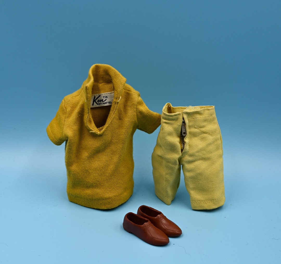 1964 Ken Soda Date Shirt & Lounging Around Shorts Original Mattel ...