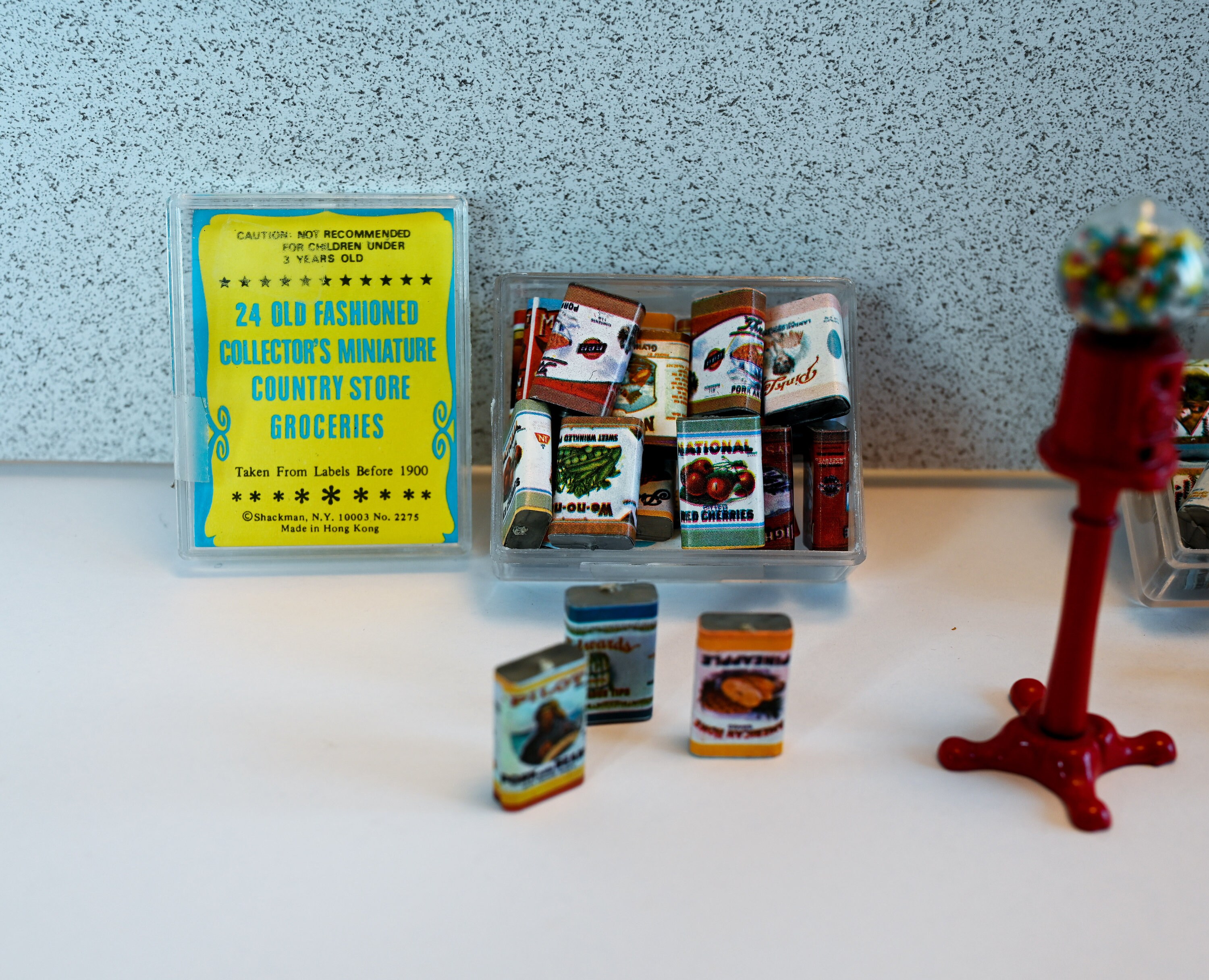 Vintage Miniature Country Store Cans, Tins, Gumball Machine - Etsy
