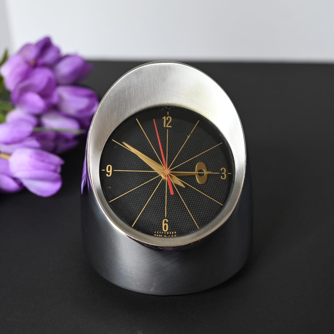 MCM Jefferson 500 Bullet Desk Clock - Works! - Etsy