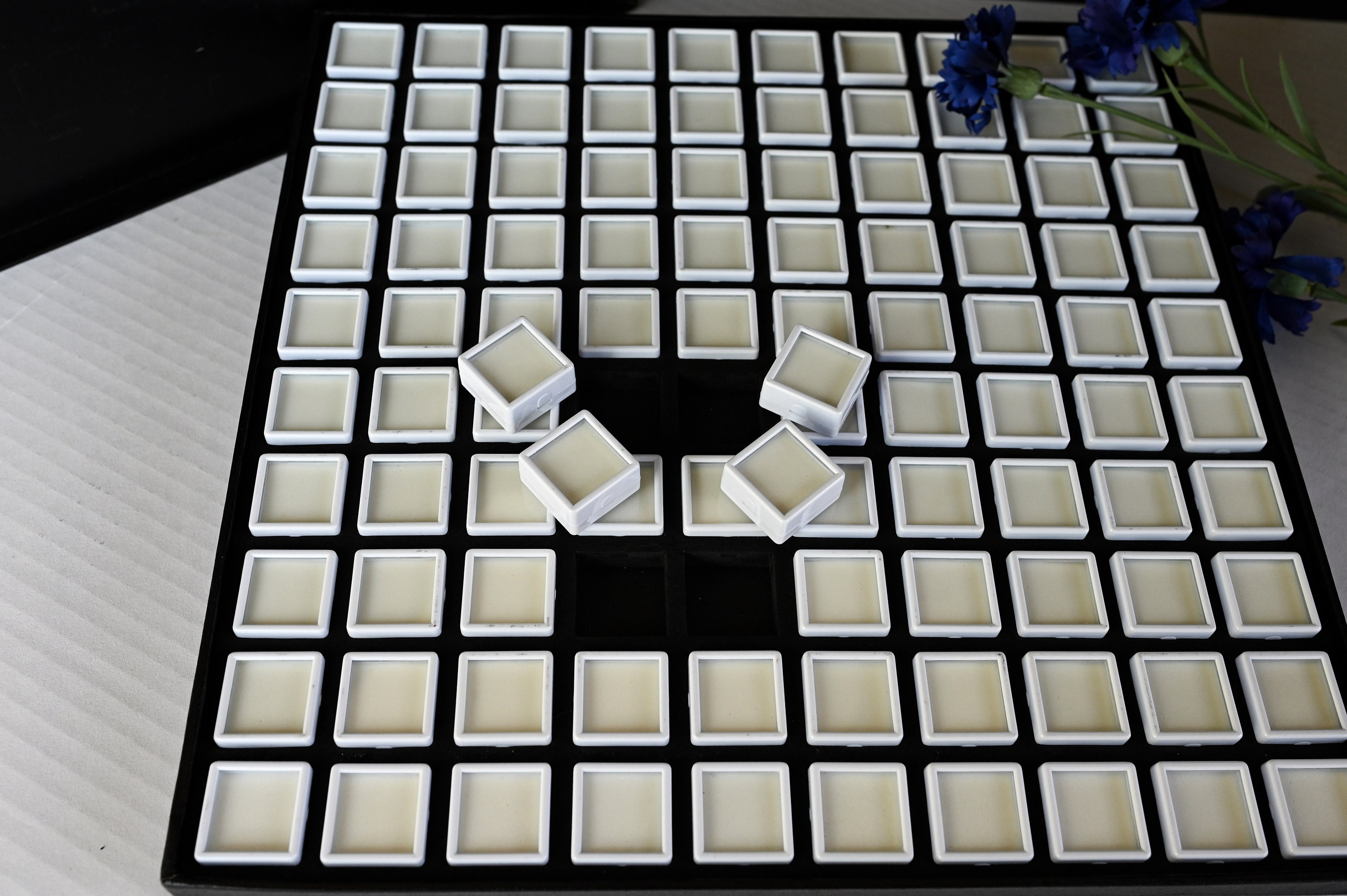 100 Pc Gemstone Storage Display Collection Box 1" Cases - Etsy