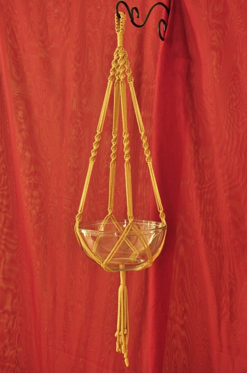 Hand Crafted Macrame Plant Hanger Jute 35 - Etsy