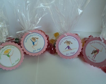 Boy Gymnastics Party Favor Bags Set of 12 Gymnastic Party | Etsy
