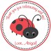 Lady Bug Favor Tags Set of 12 / Ladybug Birthday Party / Ladybug Party ...